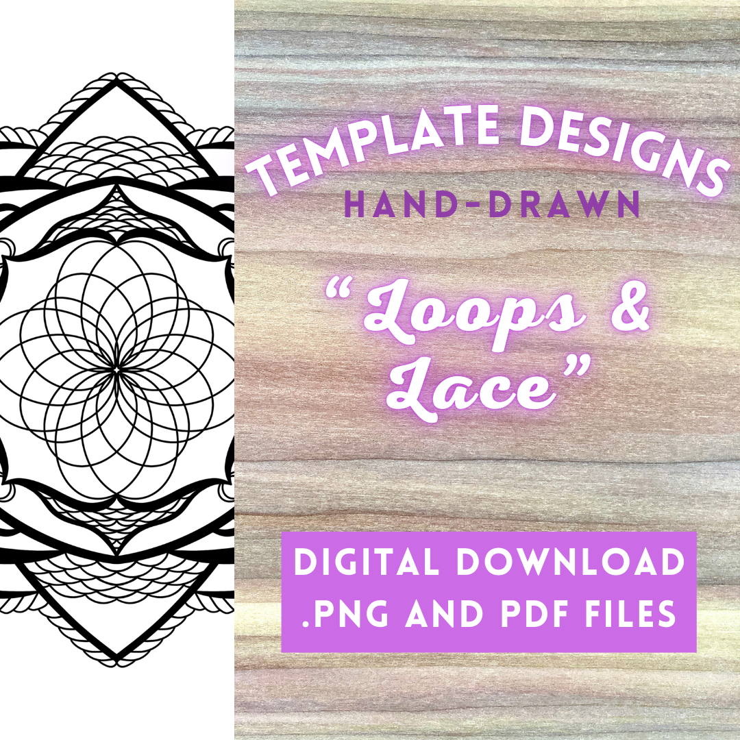 "Loops & Lace" Radial Design Template – It's David and Renee